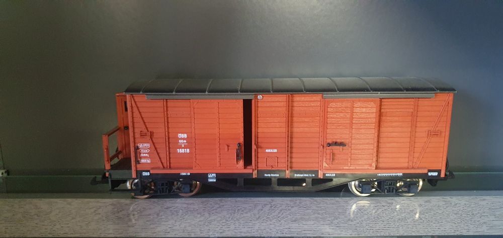 LGB: ÖBB GED.GÜTERWAGEN MIT BREMSERHAUS BRAUN 4-ACHSIG | Kaufen auf Ricardo