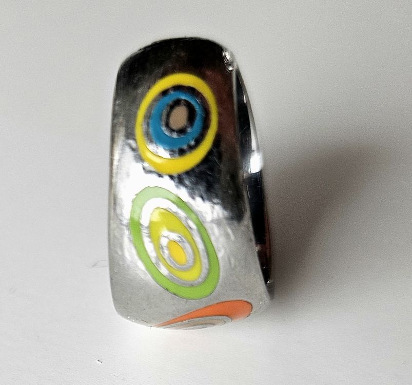 Swatch Ring mit bunten Kreisen, Durchmesser 19 mm 💍 (Gebraucht) in ...