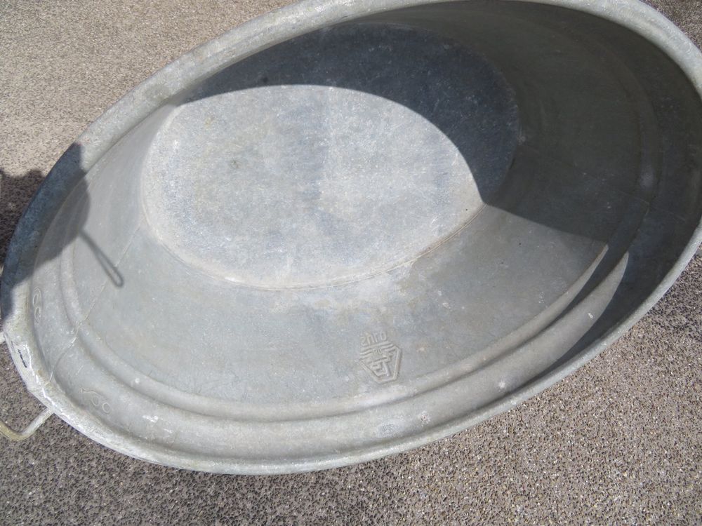 Wanne verzinkt, SULO, Shabby Chic, ca. 80 Liter (Gebraucht) in ...