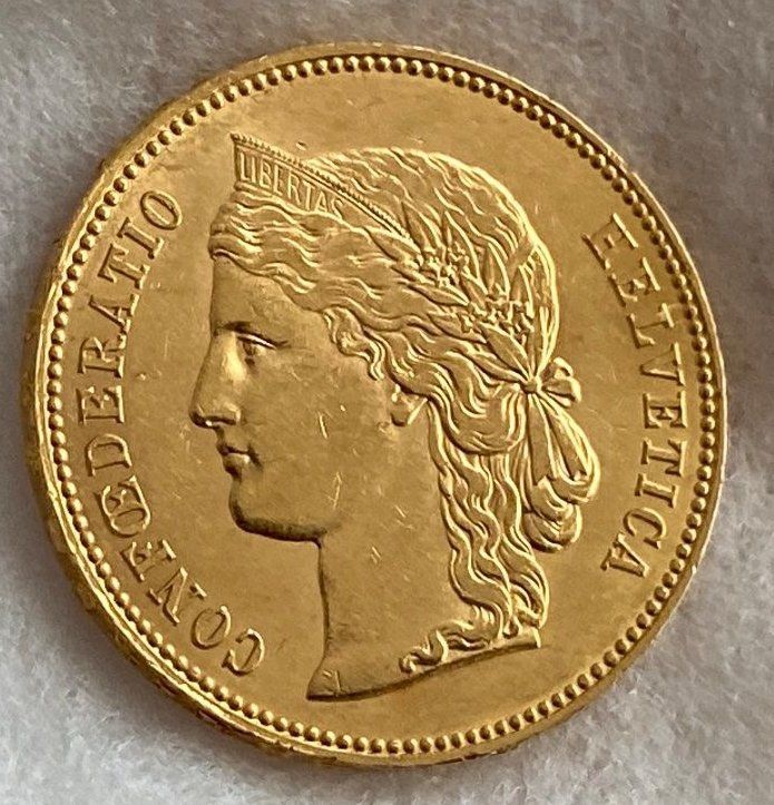 Goldvreneli: 20 Fr. (Helvetia) 1894 - RAR | Kaufen auf Ricardo