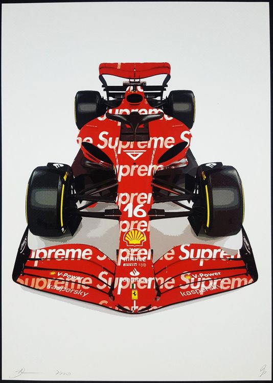 Death NYC Graffiti Pop Art Druck " Formel 1 Supreme Ferrari | Kaufen ...
