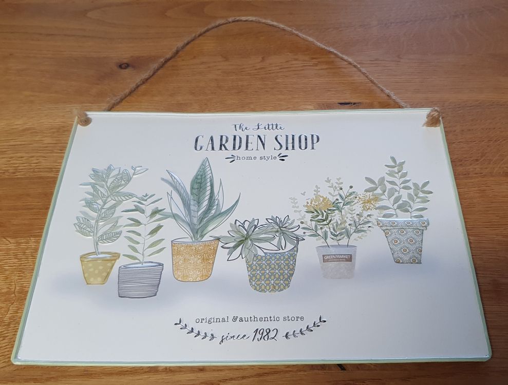 Schild "The Little Garden Shop" Deko | Kaufen auf Ricardo