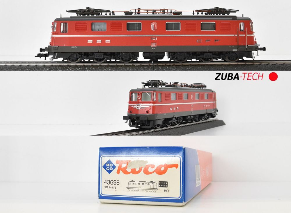 Roco 43698 E-Lok Ae 6/6 S Wallis SBB H0 GS Analog mit OVP | Kaufen auf ...