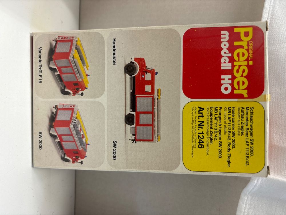 Original Preiser modell HO, Schlauchwagen SW 20000. (Gebraucht) in Bern ...