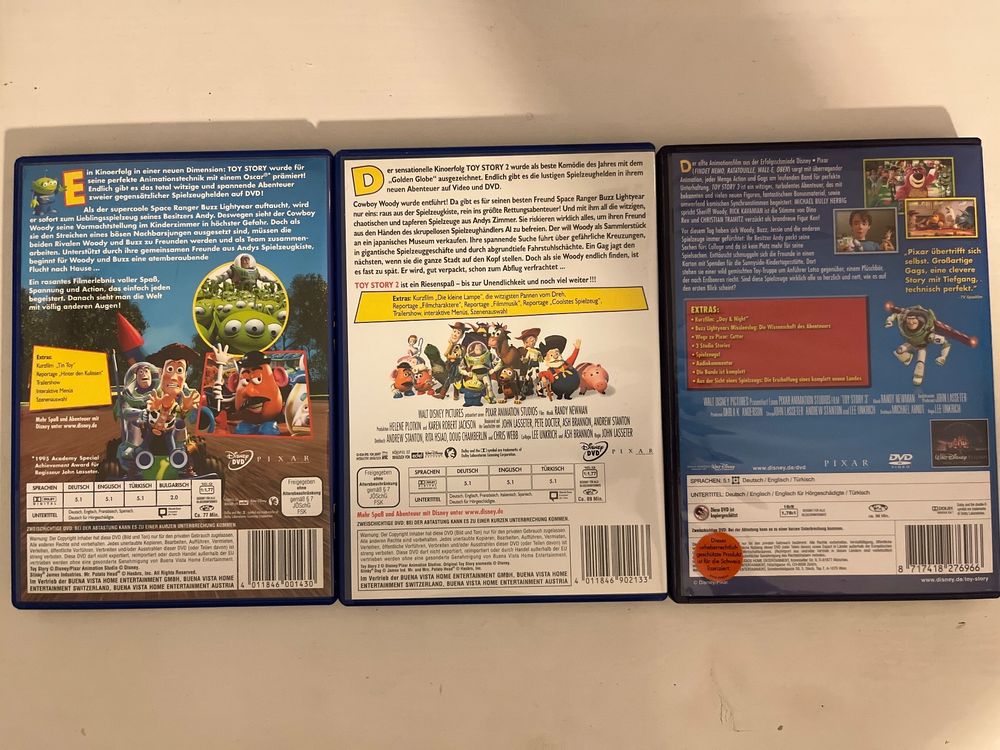 Disney | Pixar: Toy Story 1 - 3 DVD 📀 (Neu (gemäss Beschreibung)) in ...