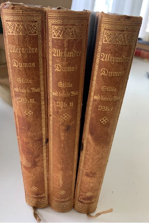 Alexandre Dumas Stille bunte Welt 3 Bde 1913 Georg Müller (Gebraucht ...