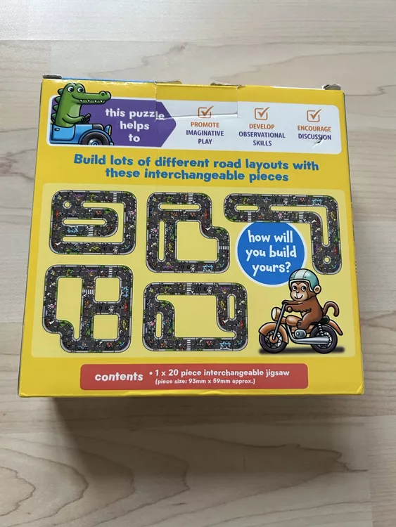 Road Layout Puzzle - 20 Pieces - Build Your Own Way! (Neu (gemäss ...