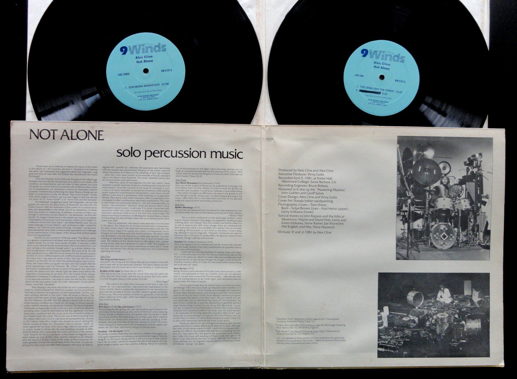 2xLP ALEX CLINE not alone 9WINDS NW-0107 USA 1981 JAZZ (Gebraucht) in ...