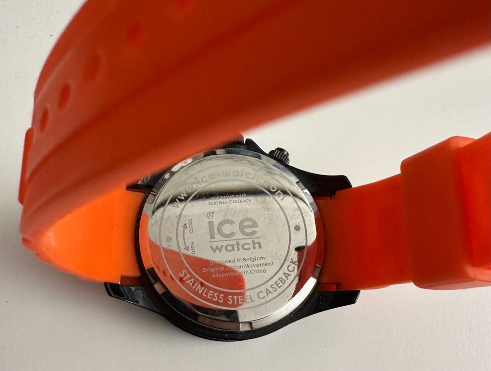 Ice Watch orange schwarz | Kaufen auf Ricardo