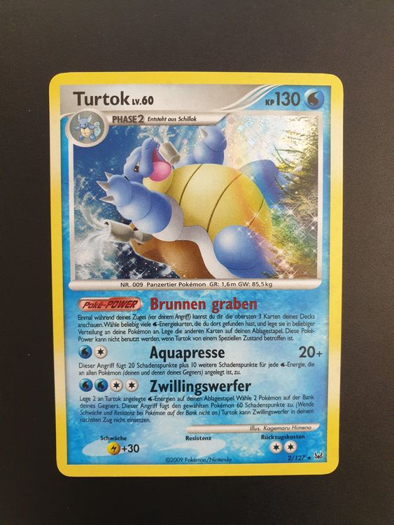 🔥 Pokemon Turtok LV 60 2/127 Platinum 🔥 (Gebraucht) in Felben ...