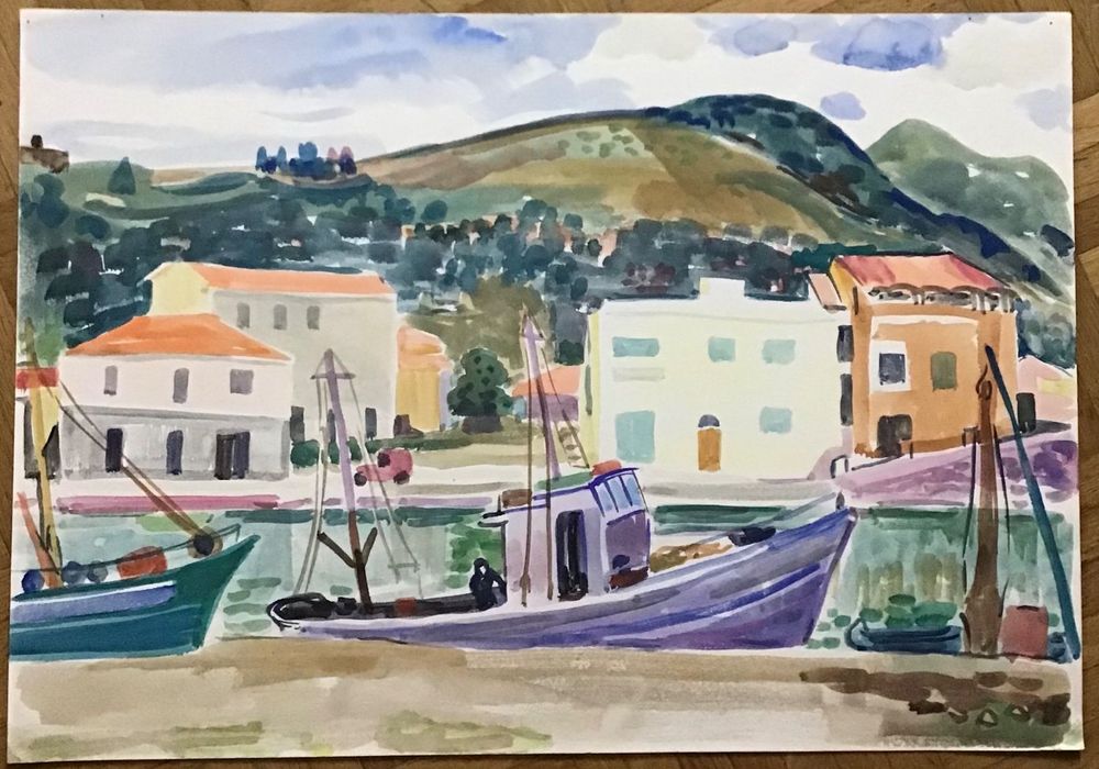 Maria UEBERSAX (1899-1989) Landschaft Aquarell (Gebraucht) in Root für CHF 25 – mit Lieferung ...