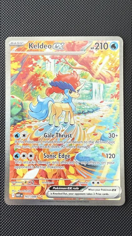 167 Keldeo ex Special Illustration Rare Pokemon White Flare (Neu ...