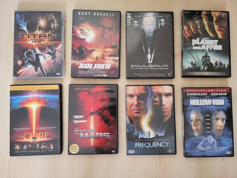 8 DVDs: Hollow Man, Equilibrium, Soldier, Titan AE, etc. | Kaufen auf ...