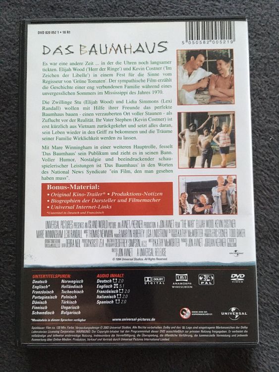 Das Baumhaus - Dvd - Kevin Costner, Elijah Wood | Kaufen auf Ricardo