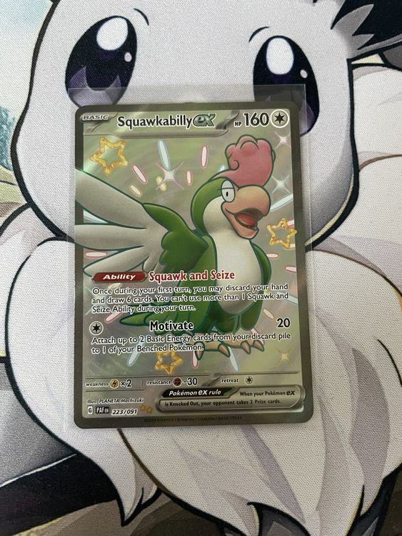 Pokemon Karte SHINY Squawkabilly EX Paldean Fates EN | Kaufen auf Ricardo