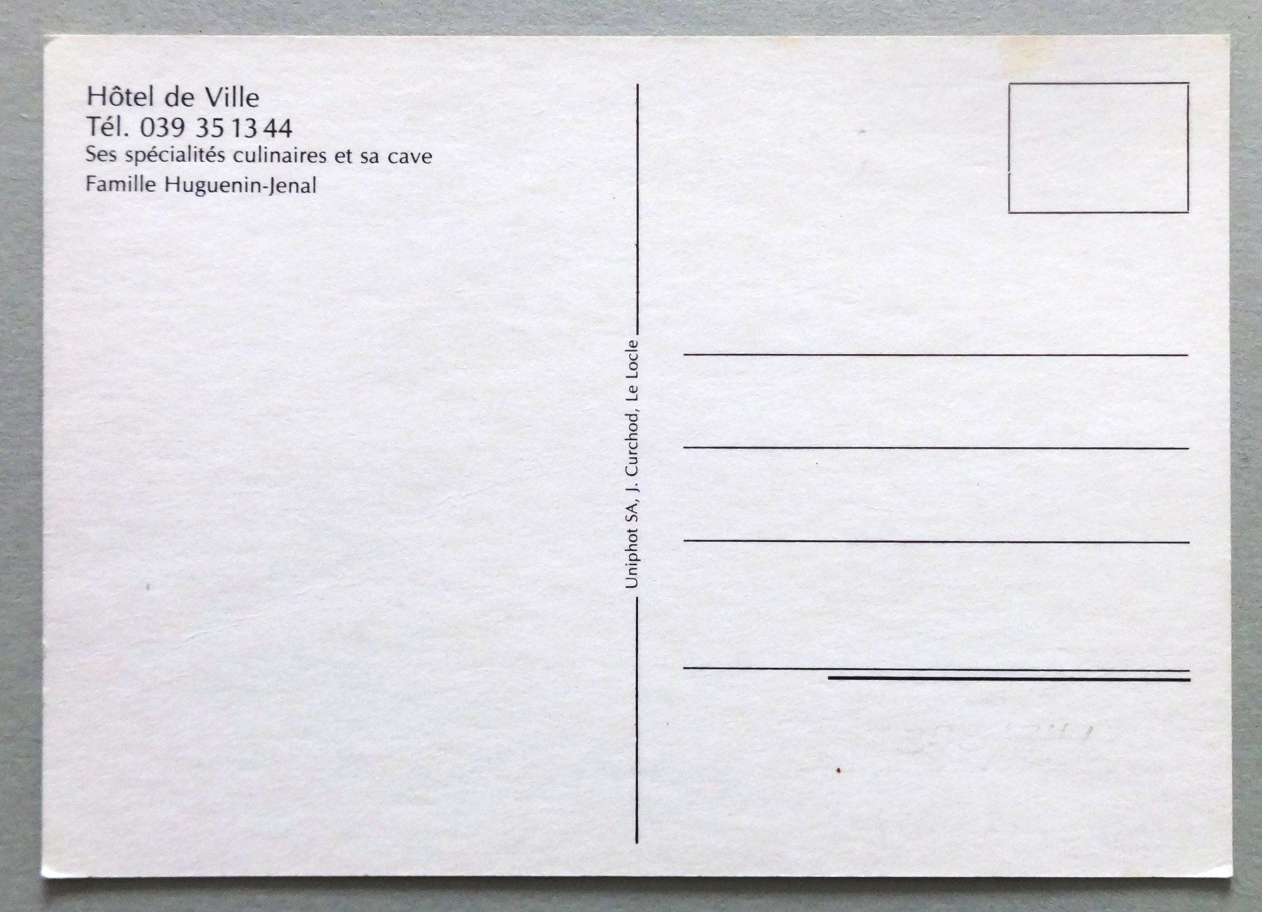 Hotel-Rest. Hotel de Ville, La Brévine (Gebraucht) in Fétigny für CHF 1 ...