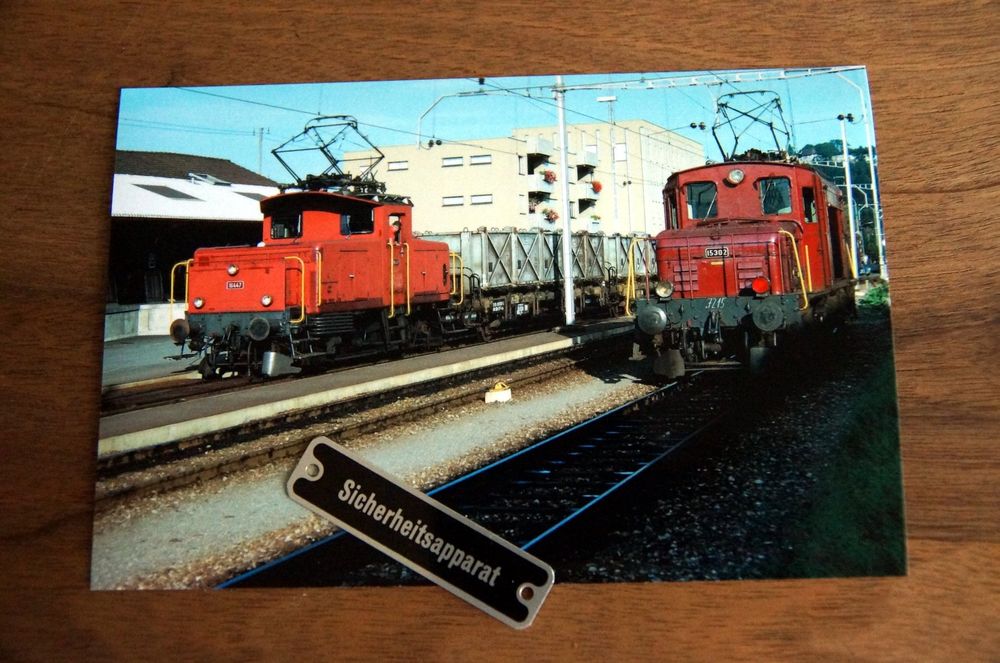 SBB Bahnhof Lenzburg De 6/6 und Ee 3/3 - 1977 (Foto) (Gebraucht) in ...