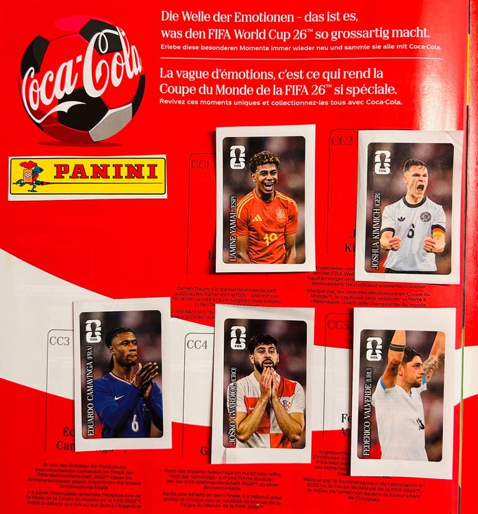 ⚽️ Alle 12 Coca Cola Sticker der WM 2026 🍀 (Neu (gemäss Beschreibung ...
