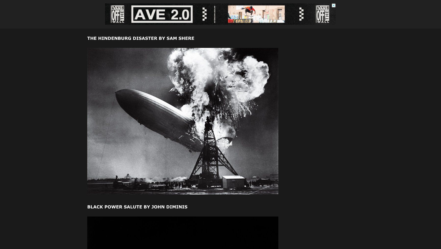 SAM SHERE «Crash of the Hindenburg» VINTAGE Fotografie 1937 (Gebraucht ...