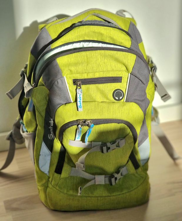 SATCH Ergo Schulsack Rucksack Thek grün verstellbarer Rücken | Kaufen ...