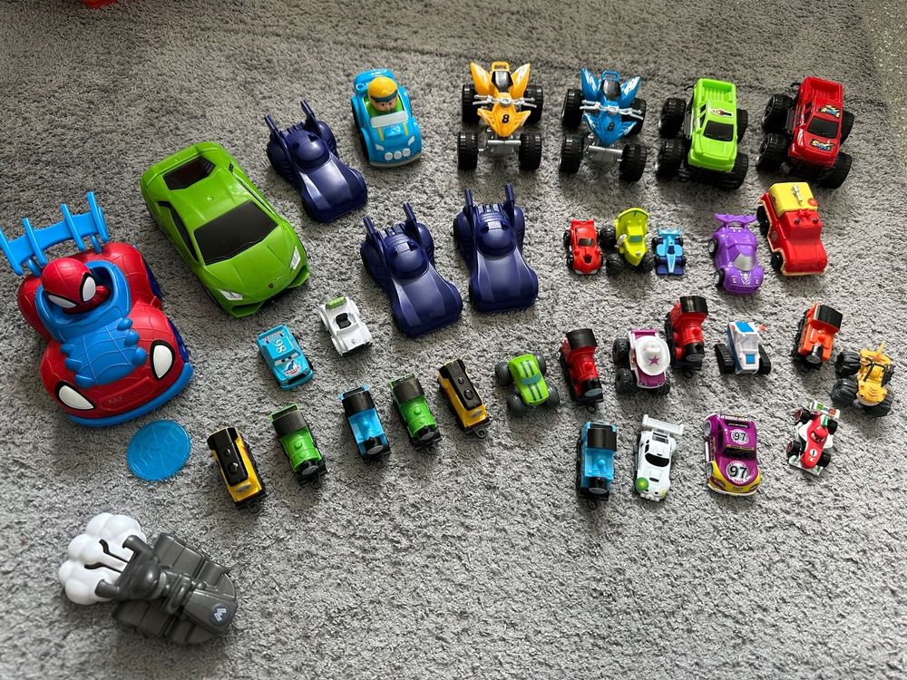 34er Set Spielzeugautos: Spiderman,Thomas Zug, Monstertrucks | Kaufen ...