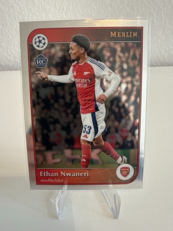 Topps Merlin – Ethan Nwaneri – Arsenal – Rookie (Gebraucht) in Cheyres ...