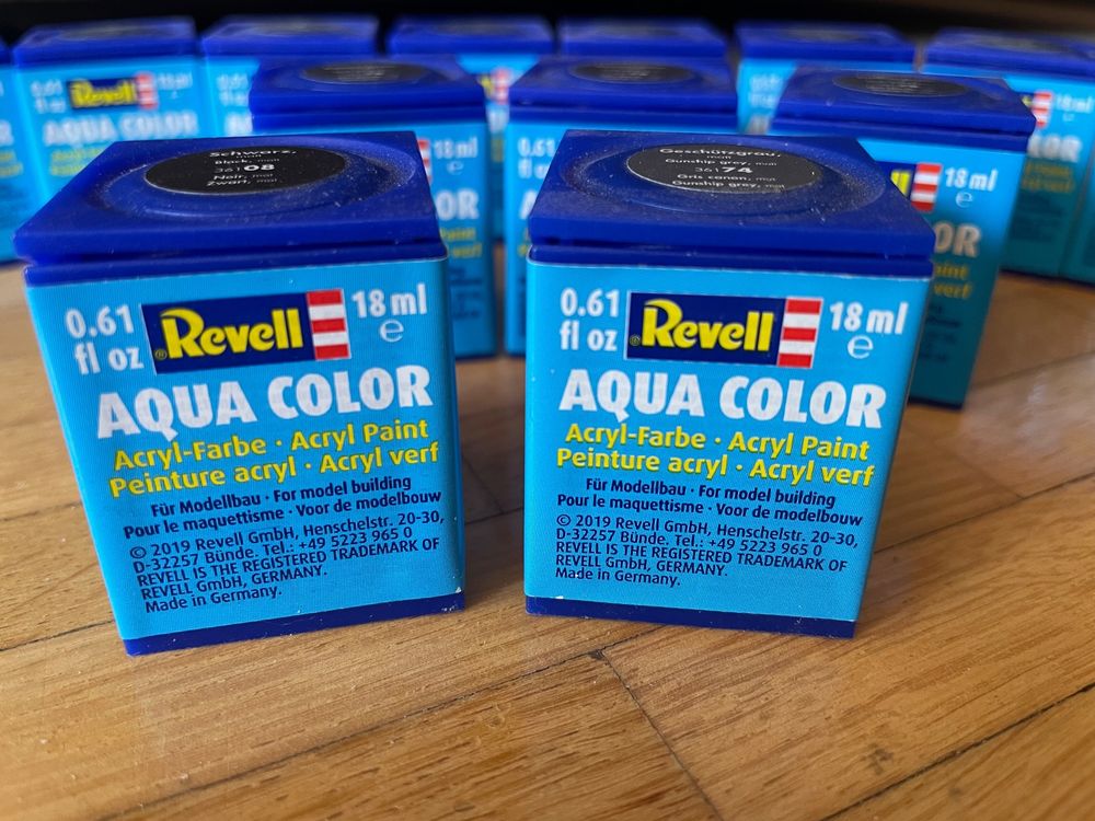 REVELL AQUA COLOR - ACRYL FARBEN (Neu und originalverpackt) in Egg b ...