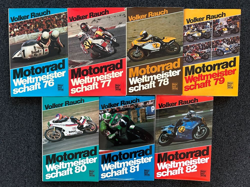 Volker Rauch Motorrad WM 76-82, komplette Serie, Top! (Gebraucht) in ...