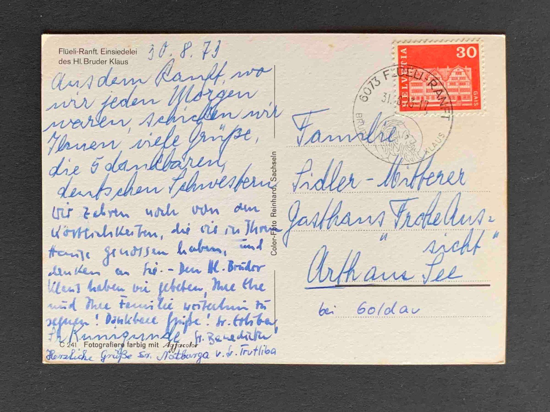 AK Flüeli Ranft Einsiedelei des Hl Bruder Klaus (Gebraucht) in Goldau ...