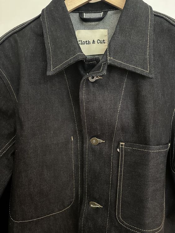 Cloth & Cut 18Oz Japanese Selvedge Denim Chore Coat (Neu und ...
