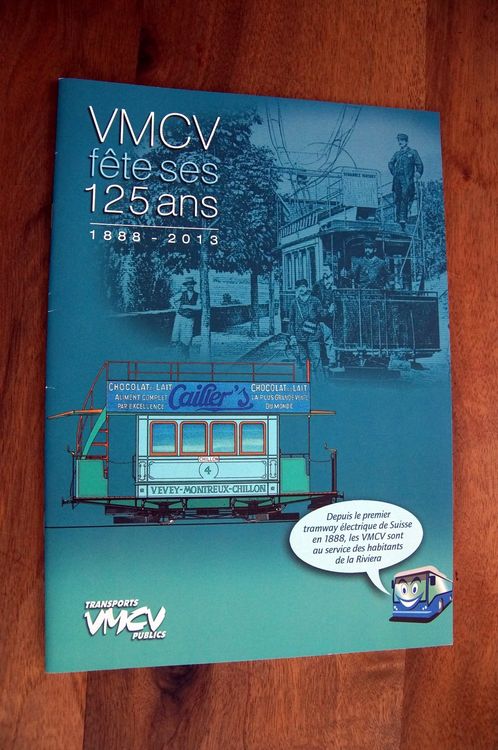 VMCV Tram-Jubiläumsschrift 125 Jahre Vevey-Montreux-Chillon (Gebraucht ...