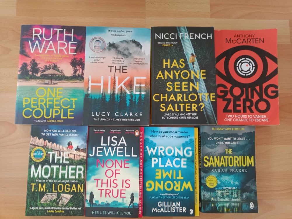 8x Ruth Ware Lucy Clarke Sarah Pearse Thriller english (Gebraucht) in ...