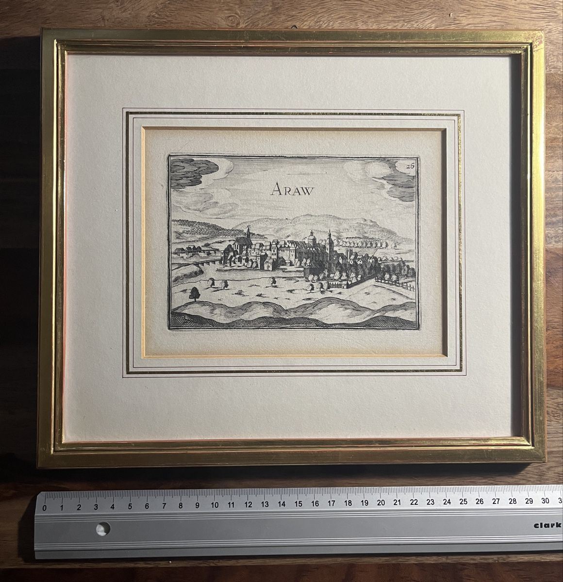 Stich Ansicht von Aarau aus Tassin (Gebraucht) in Ennetbaden für CHF 25 – mit Lieferung auf ...