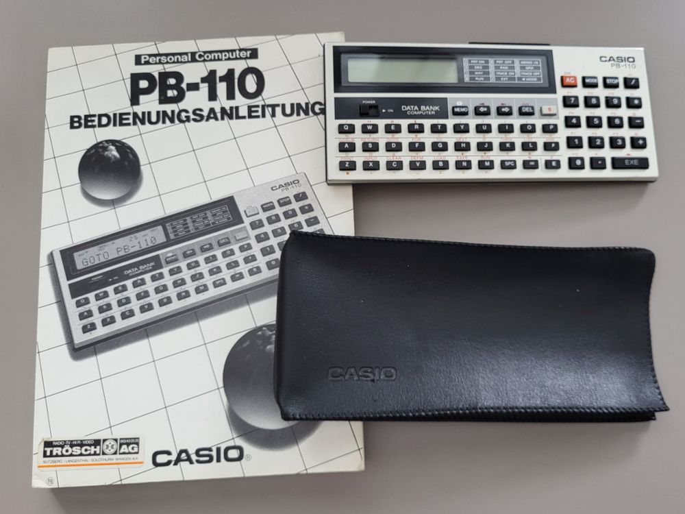 Casio PB-110 Personal Computer, mit Zubehör, Top Zustand! (Gebraucht ...