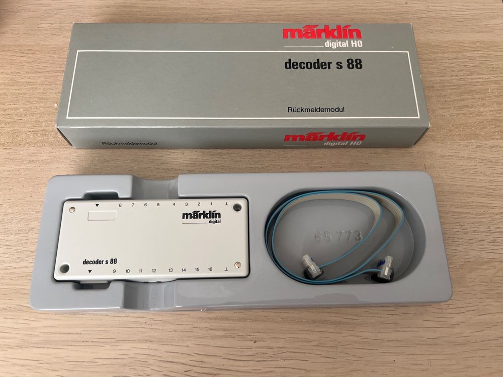 Märklin 6088 Decoder S 88 Rückmeldemodul OVP (D'occasion) à St-Aubin-Sauges pour CHF 25 – avec ...