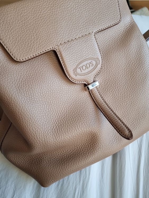 TOD'S grosse Handtasche Echtleder grau-beige (Neu (gemäss Beschreibung ...