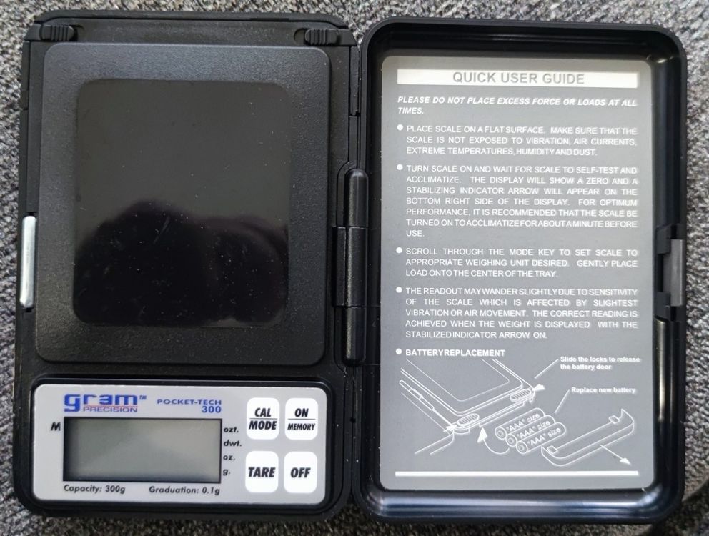 Taschen Waage Pocket-Tech 300 von Gram Precision (Neu (gemäss Beschreibung)) in Wollerau für CHF ...
