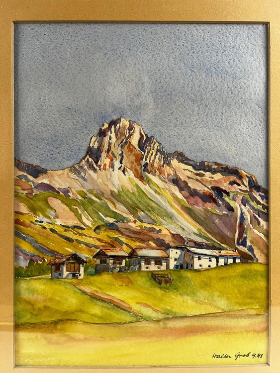 Alte Berglandschaft Aquarell Signiert. (Gebraucht) in Neuhausen am Rheinfall für CHF 10 – mit ...