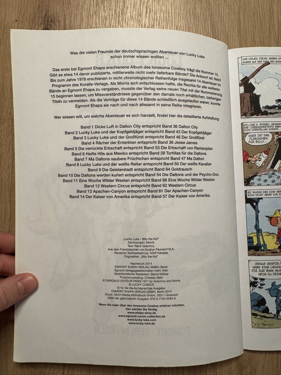 Lucky Luke Comic - Billy the Kid - Band 37 (Gebraucht) in Biberist für ...