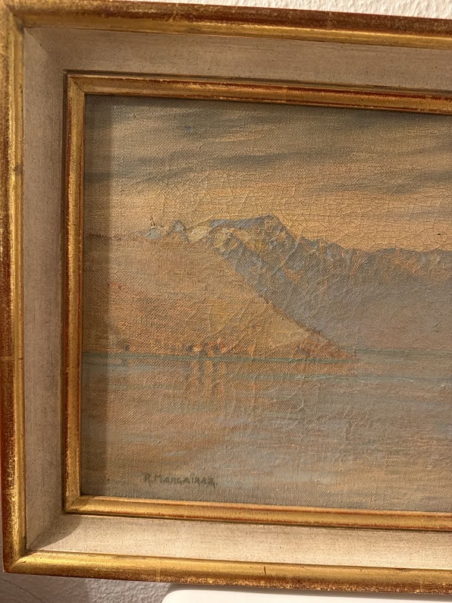 Peinture à l'huile paysage du Léman René Margairaz (D'occasion) à ...