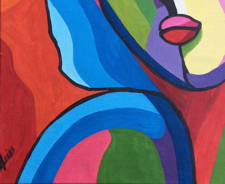 Kubistische Portrait Gemälde Unleserlich Signiert (Gebraucht) in Root für CHF 45 – mit Lieferung ...