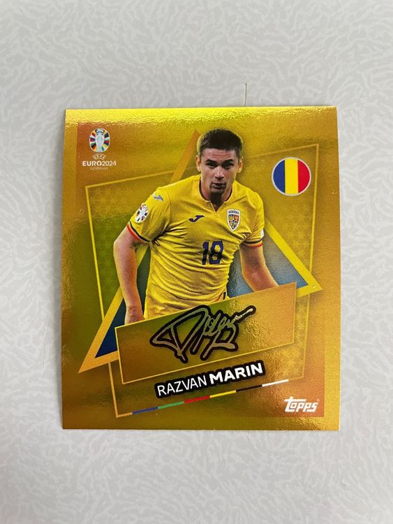 Topps Euro 2024 Razvan Marin Gold Signiert ROM SP (Gebraucht) in ...