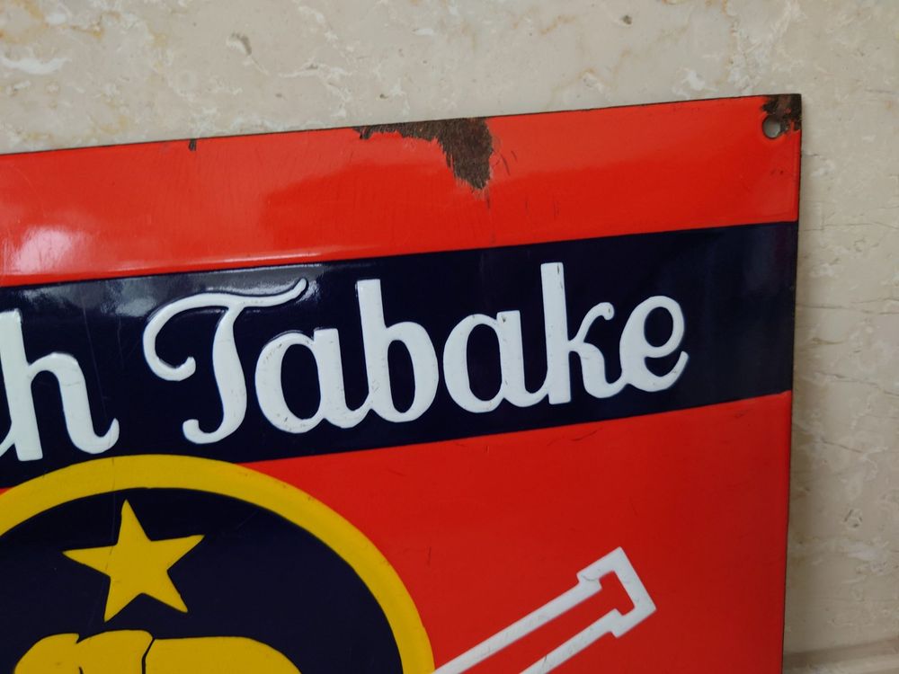 Emailschild Schürch Tabake um 1930 (Gebraucht) in Abtwil SG für CHF 199 ...