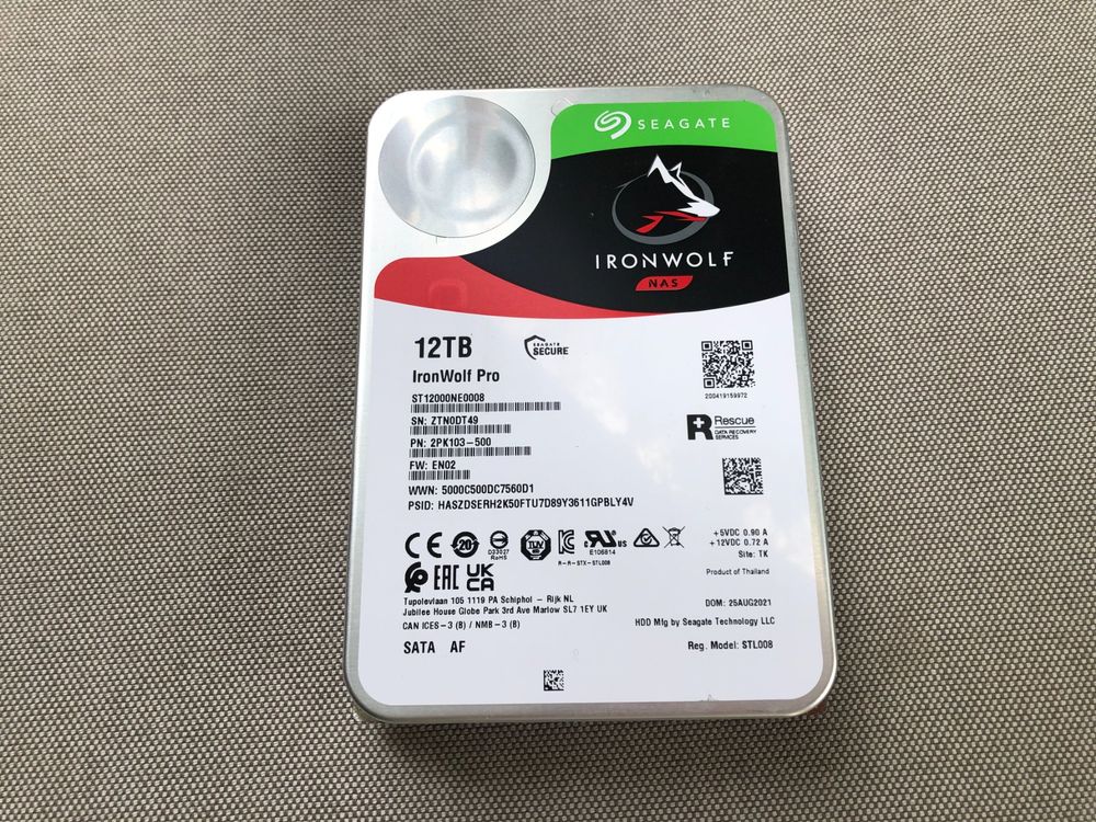 SEAGATE IronWolf Pro NAS HDD, 12TB, via CrystalDisk geprüft (Gebraucht ...