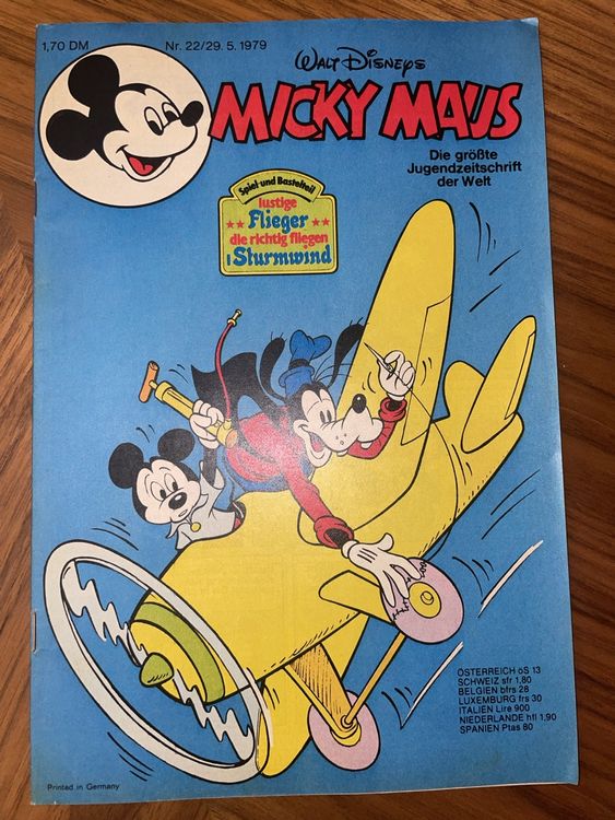 Micky Maus Comic Nr. 22 (29.5.1979) inkl. Schnipp + Spiel | Kaufen auf ...