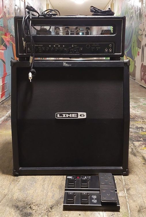 Line 6 Spider Valve HD100 Verstärker + Cab + Footswich 100 W (Gebraucht ...