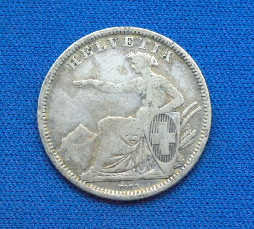 Einfranken Jg. 1861 sitzende Helvetia | Kaufen auf Ricardo