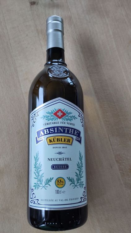 Kübler Absinthe Neuchâtel 100cl, ungeöffnet (Neu und originalverpackt ...