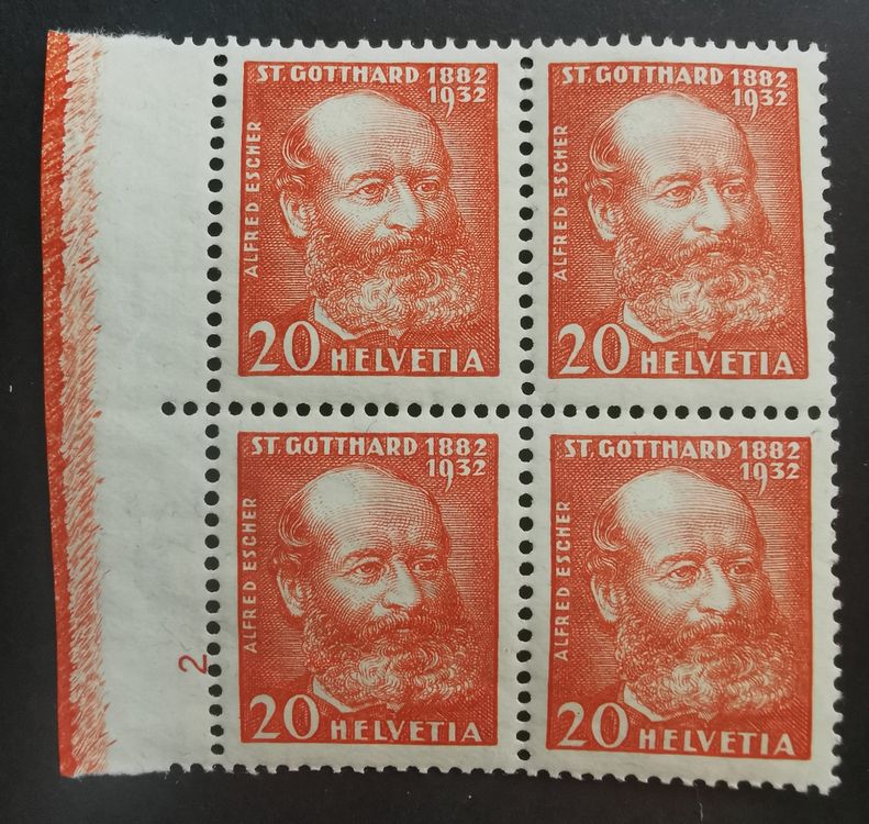 SR7 Bloc 4 Timbre Suisse Non Oblitere 1932 (Gebraucht) in Cousset für CHF 0.65 – mit Lieferung ...