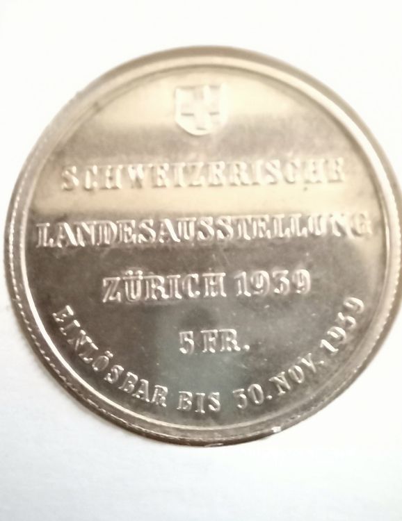 5 Franken Gedenkmünzen, Silber, 1939,1944,1948,Schweiz (Gebraucht) in Wattwil für CHF 41 – mit ...